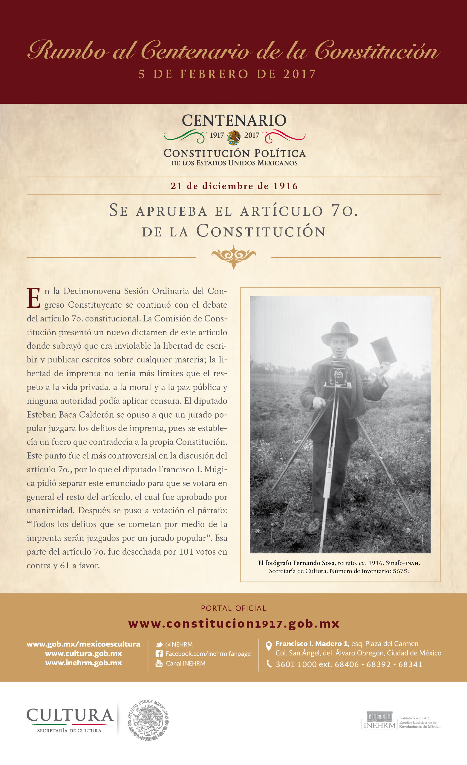 Se aprueba el artículo 7 de la Constitución